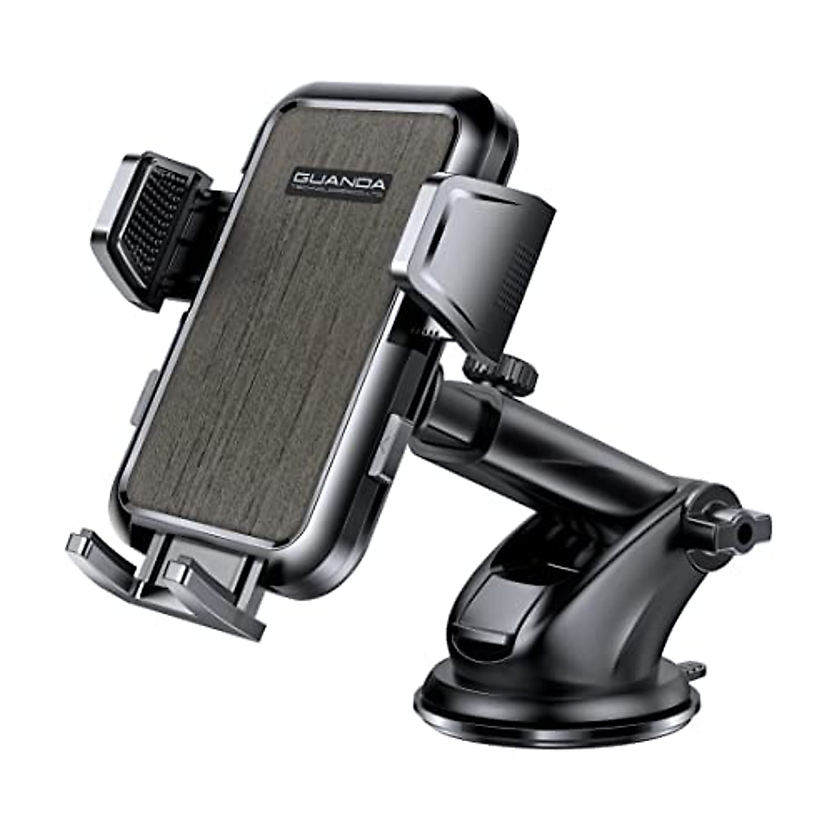 GUANDA TECHNOLOGIES CO., LTD. Cell Phone Stand, Desk Phone Holder, Upgraded Car Mount Phone Holder Dashboard Windshield