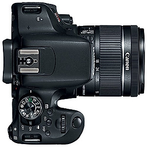 Canon EOS Rebel T7i Digital SLR Camera with EF-S 18-55mm I.S. STM Lens (1894C002) with 32GB Ultra SDHC Memory Card, Dual Battery and Shotgun Mic Pro Mobile Video Bundle