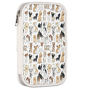 Animal Dog Cute Pencil Case Cute Doodle Gog Pencil Box for Kids Large Capacity Students Stationery with Compartments School Boys Accessories Storage Box Organizer Pencil Bag for Boys Girls Toddlers