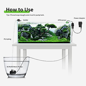 Fzone Aquarium ATO Auto Top Off Refilling System with Dual Optical Sensor for Both Reef and Fresh Tank （360P)
