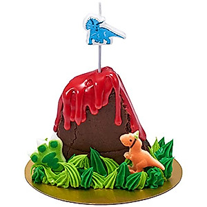 Bakery Crafts Dinosaur Shaped Birthday Cake Cupcake Candles - 5 pc