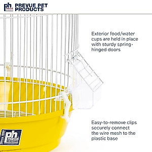 Prevue Hendryx SP31999Y Classic Round Bird Cage, Yellow