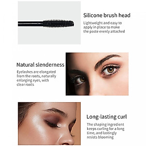 ZITIANY 4D Silk Fiber Lash Black Mascara - Waterproof Smudge-Proof Natural Curling Lengthening and Thickening - Starry Sky Mascara, Gift for Women