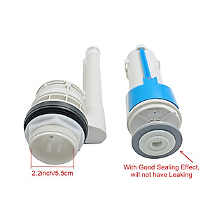 Teaayako Toilet Flush Valves 2-Inch Dual Flush Valve Replacement kit for 2-Piece toilet tank Compatible with TOTO THU435 THU224 flush valve