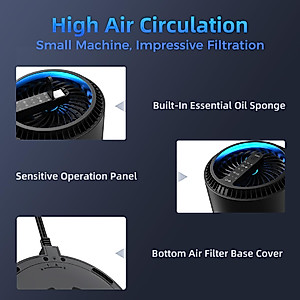 AROEVE Air Purifier with Three Filter(One Basic Version & Two Pet Dander Version)