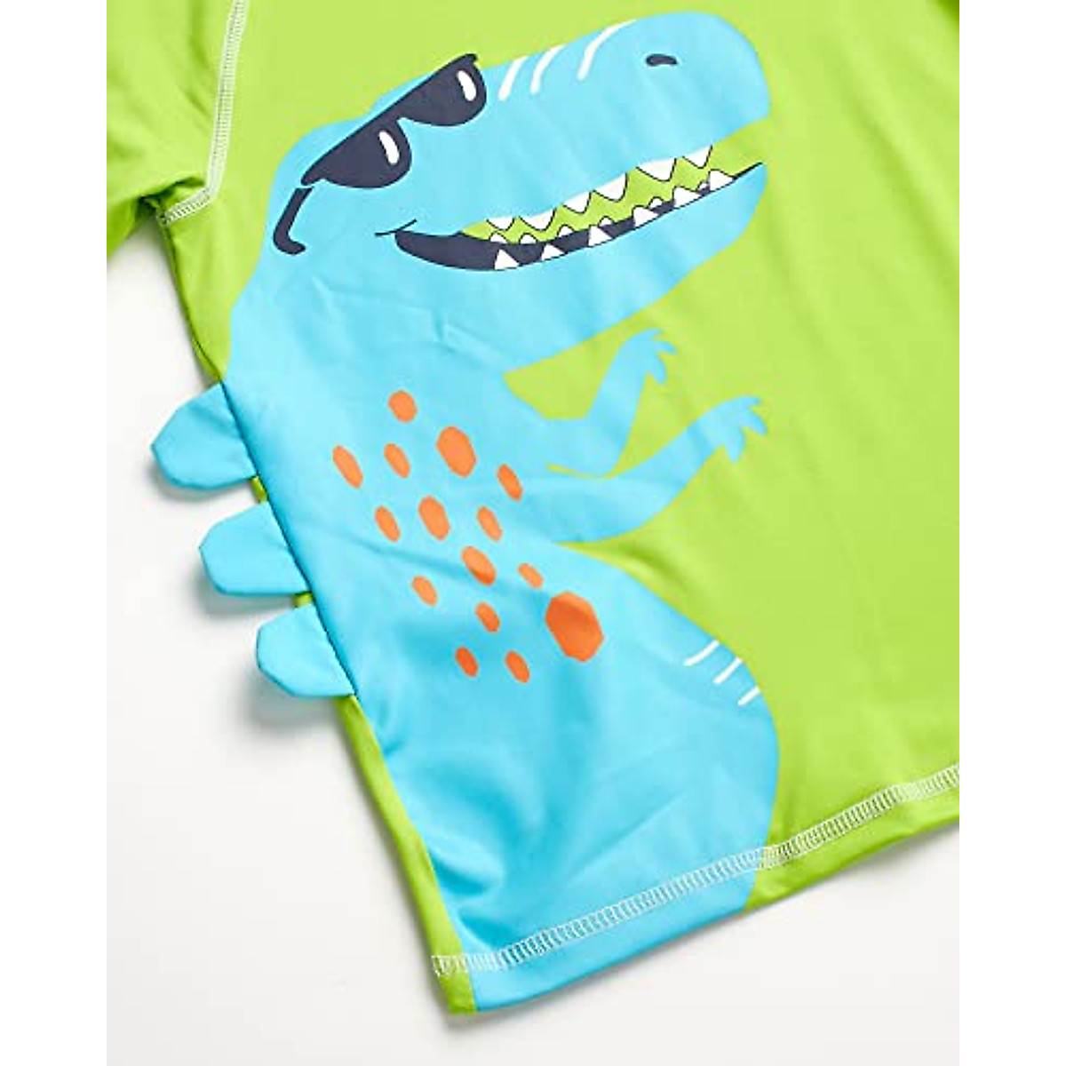 Wippette Baby Boy Rash Guard Swimsuit Set – 2-Piece UPF 50+ Dinosaur Bathing Suit for Boys (Infant/Toddler/Boy), Size 12 Months, BlueDino