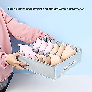 degtnb Underwear Drawer Organizer, Socks Organizer Multi Compartments Large Capacity Fabric Foldable Divided Clothes Container Case Home Supplies
