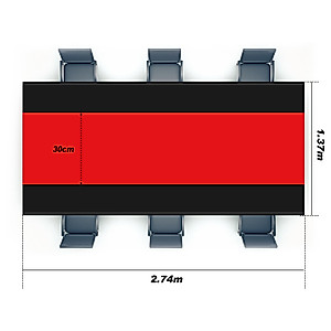 Oudain Christmas Disposable Plastic Tablecloths 54" x 108" for Rectangle Tables Cloths Waterproof Table Cover for Thanksgiving Day Wedding Birthdays Decoration(Black, Red,3 Pcs)