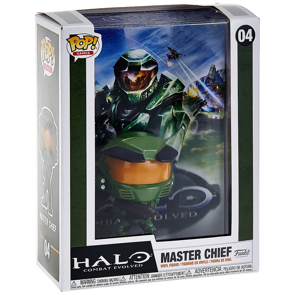 Funko Pop! Game Cover: Halo - Master Chief - Collectible Vinyl Figure - Includes Premium Plastic Protective Box - Gift Idea - Official Merchandise