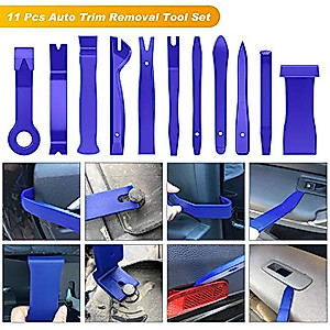 GOOACC - GRC-49 19Pcs Trim Removal Tool Set & Clip Plier Upholstery Remover Nylon Car Panel Removal Set with Portable Storage Bag