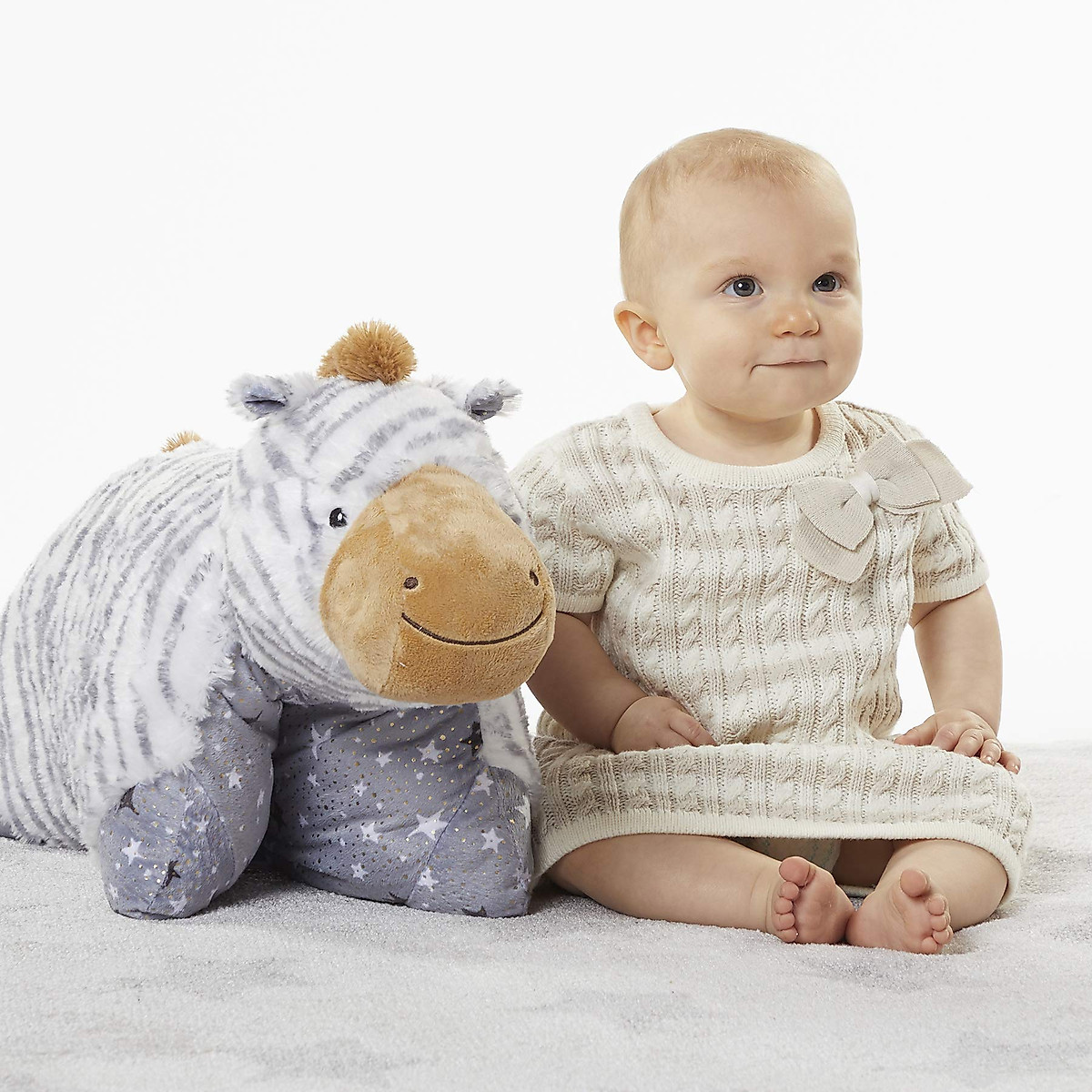 Pillow Pets Naturally Comfy Zebra Stuffed Animal Plush Toy