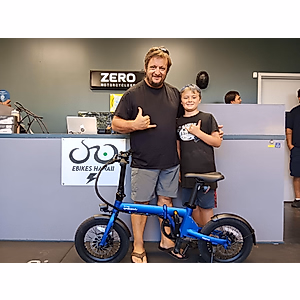 QUALISPORTS Nemo Folding Electric Bike Compact Ebike 250W Front Hub Motor 36V 7Ah Removable LG Battery Lightweight 16" Single Speed Foldable Bicycle City Commuter UL 2849 Certified 34 Pounds