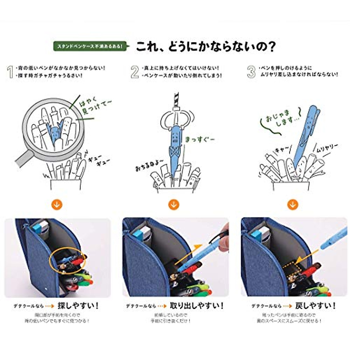 レイメイ藤井 Raymei Fujii Detecure FY FY379B Pen Case, Black