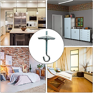 Lainrrew 8 Packs Ceiling Hooks, Ceiling Hooks for Hanging Plants, Swag Hooks Plant Hooks Toggle Hooks with Screws and Toggle Wings for Ceiling Installation Wall Fixing