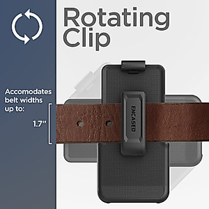 Encased Falcon Armor Designed for OnePlus 9 Case with Built-in Screen Protector and Belt Clip Holster (OnePlus 9 Pro)