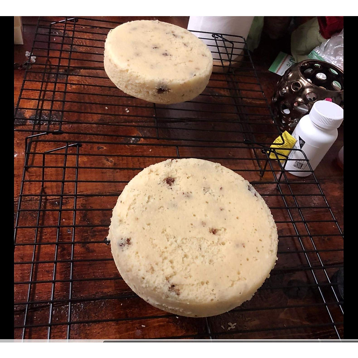 Winerming 4-Piece Bake Even Strip,Cake Pan Strips,Cake Pan Dampen Strips,Cake Pan Strips, Super Absorbent Thick Cotton,Keeps Cakes More Level and Prevents Crowning with Cleaner Edges