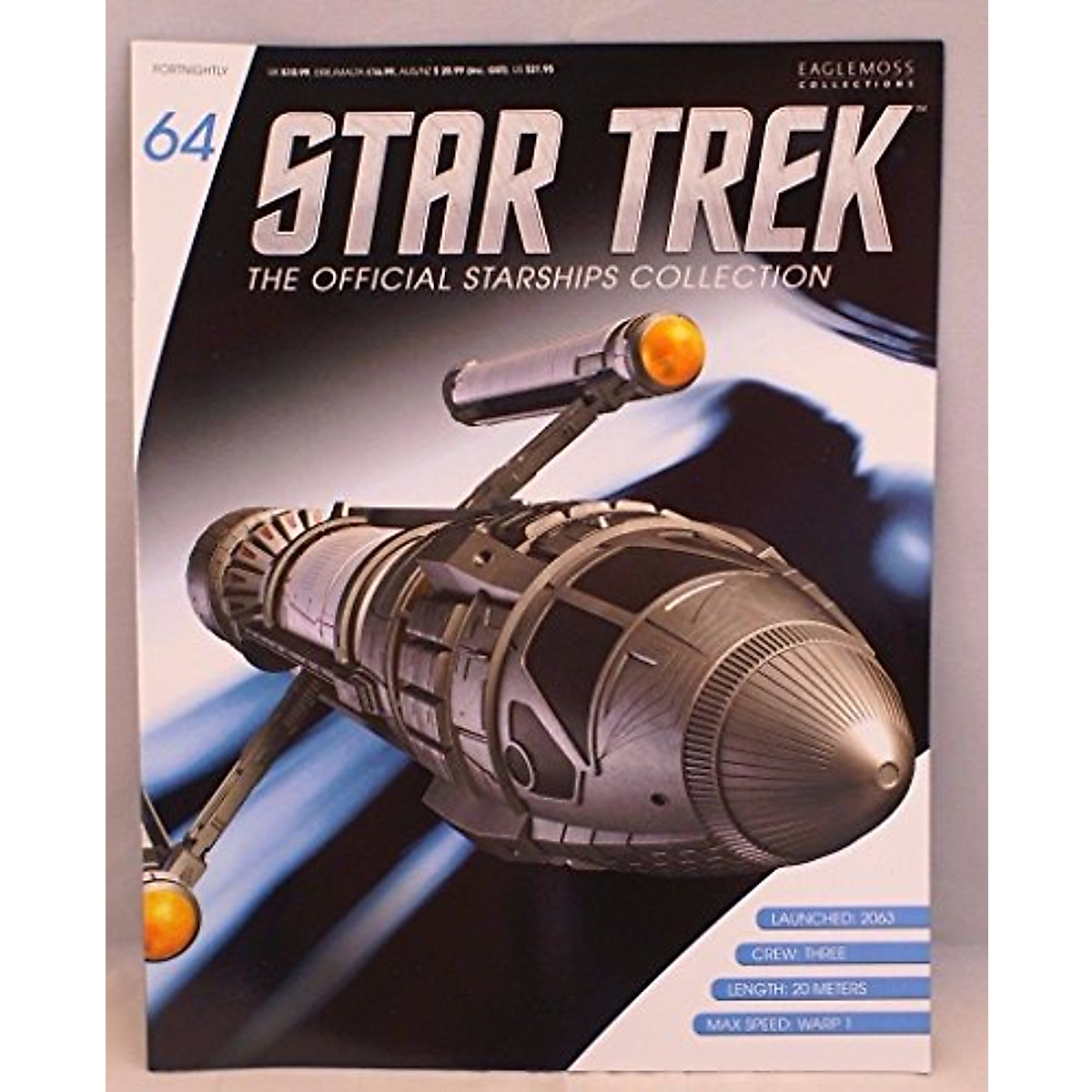 Eaglemoss Star Trek Phoenix Prototype Warp Ship with Magazine EM-ST0064 ^G#fbhre-h4 8rdsf-tg1366720