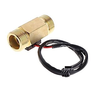 GARVALON 4 Water Flow Sensor Water Purifier Hall Effect Meter Water Hall Sensor Water Meter Cfm Meter Hall Flow Meter Hall Sensor Meter Hall Effect Water Sensor Hall Effect Sensor Golden