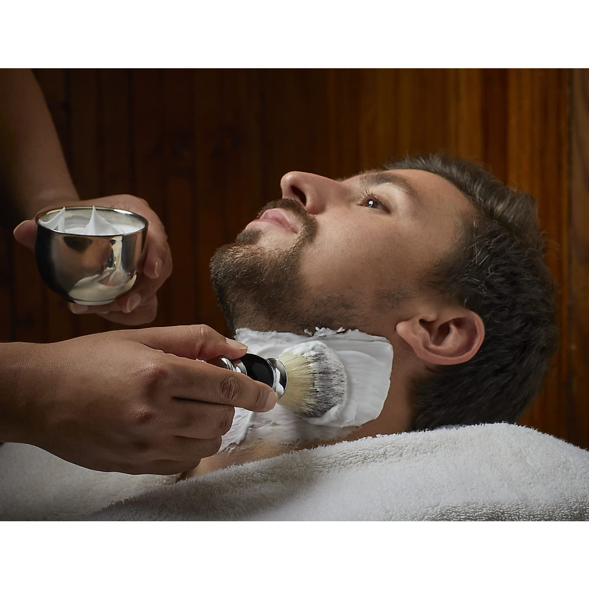 Union Razors S3 Shaving Brush with Chrome Handle