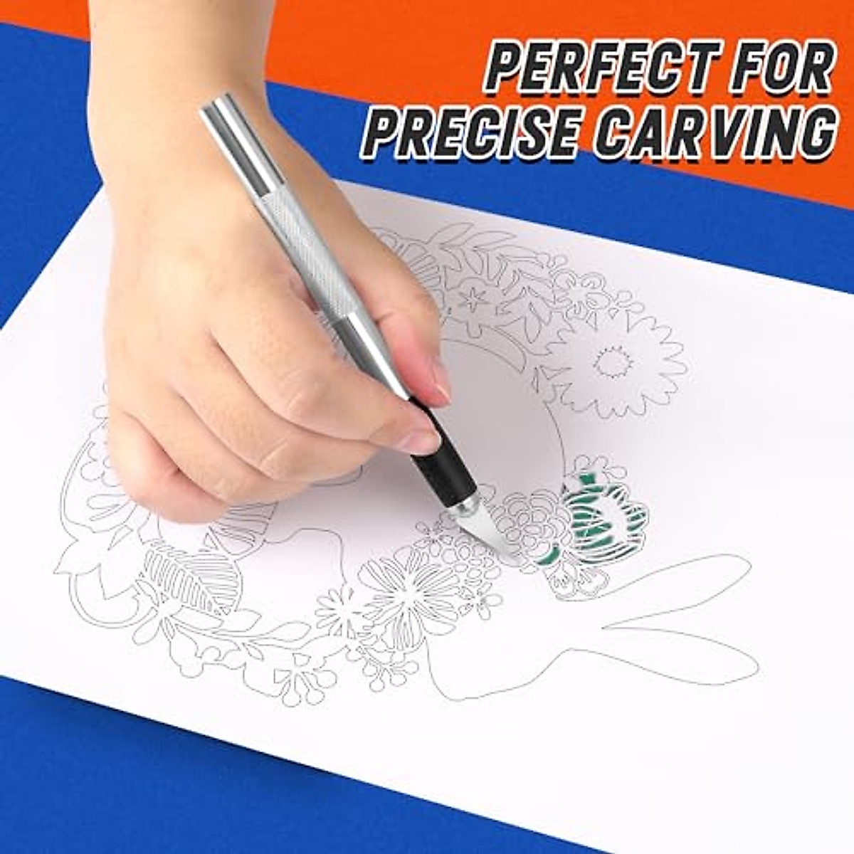 DIYSELF 22 Pack Craft Knife Set with Case | Exacto Knife for Crafting | Exacto Knives | Precision Knife | Exactly Knife | Hobby Knife Set | Exacting Knife