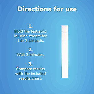 Utiva UTI Test Strips – Home Test Kit for Urinary Tract Infection – Clinically Accurate Results in 2 Minutes – Urine Test Strips for Women and Men, 3 Individual at Home UTI Tests