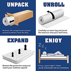 Nautica Home Invigorate 10" Medium-Plush Gel Memory Foam Mattress with Cooling Air Flow and Pressure Relieving Foam Layers, Bed-in-a-Box, Queen White