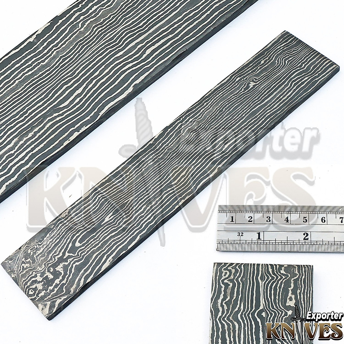 Handmade billet damascus steel billet Custom Hand Forged Damascus Steel Straight Line Billet for Knife Making