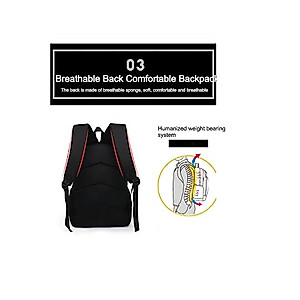 UGLYAF Anime Super Hedgehog Boys and Girls Adjustable backpack and pencil case two piece set 16 inches