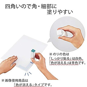 Kokuyo Gloo Square Glue Stick, Firm Stick, Middle Size, Pack of 3, Japan Import (TA-G302-3P)
