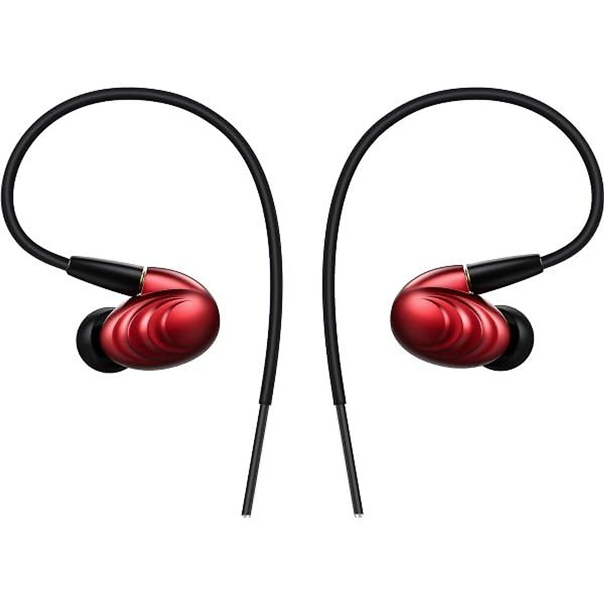 FiiO F9 Best Over The Ear Headphones/Earphones/Earbuds Detachable Cable Design Triple Driver Hybrid in-Ear Monitors with Android Compatible Mic and Remote (Red) ...