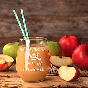 HAYOOU Christmas Gifts for Mom from Daughter, Son, Kids - Mother's Day,Gifts Idea for Dad, Parents, Grandma, Women,15oz Wine Glass