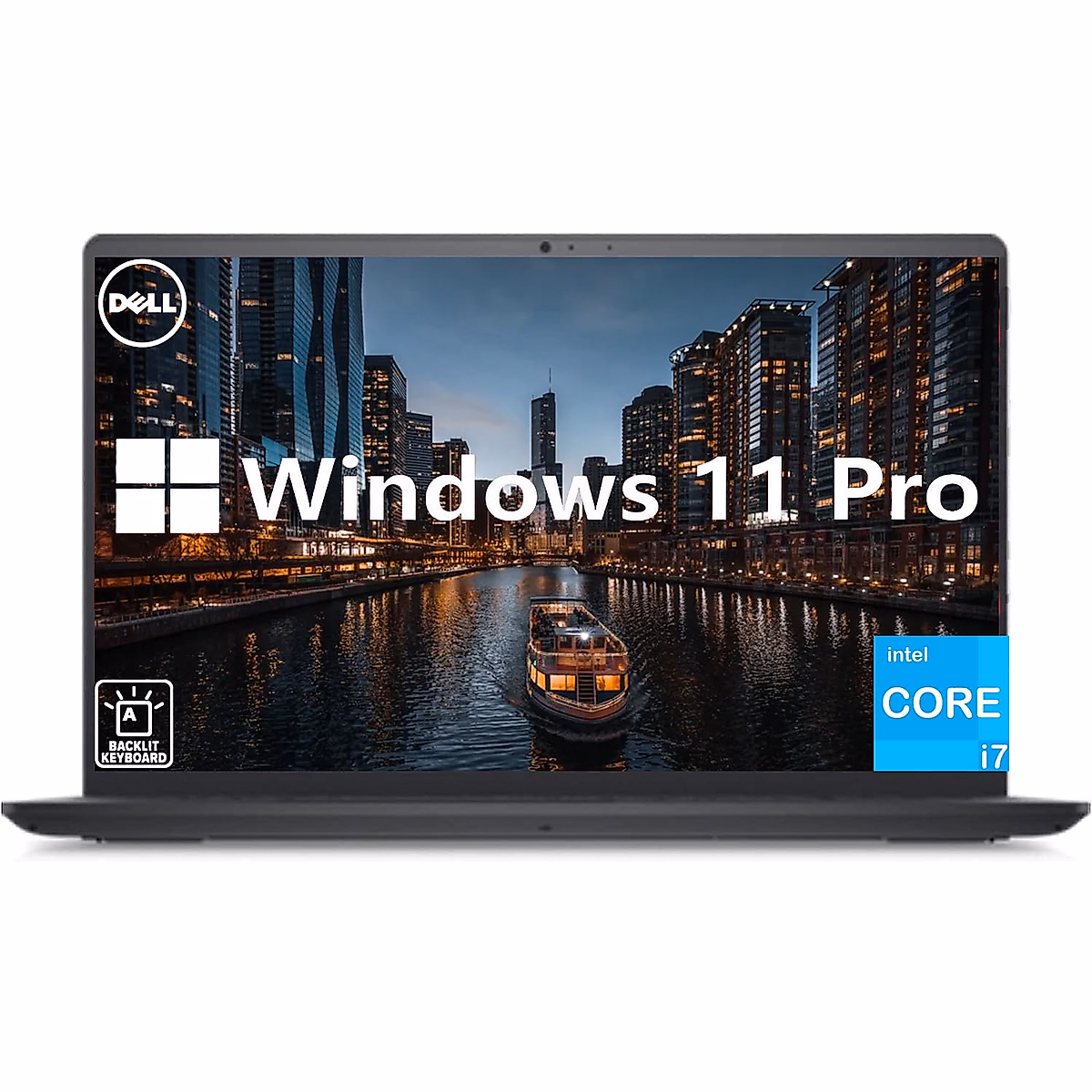 Dell Inspiron 15.6 Inch FHD Business Laptop, 12th Gen Intel Core i7-1255U, 32GB RAM, 1TB SSD, Windows 11 Pro, Backlit Keyboard, HDMI, Webcam, SD Card Reader, Black