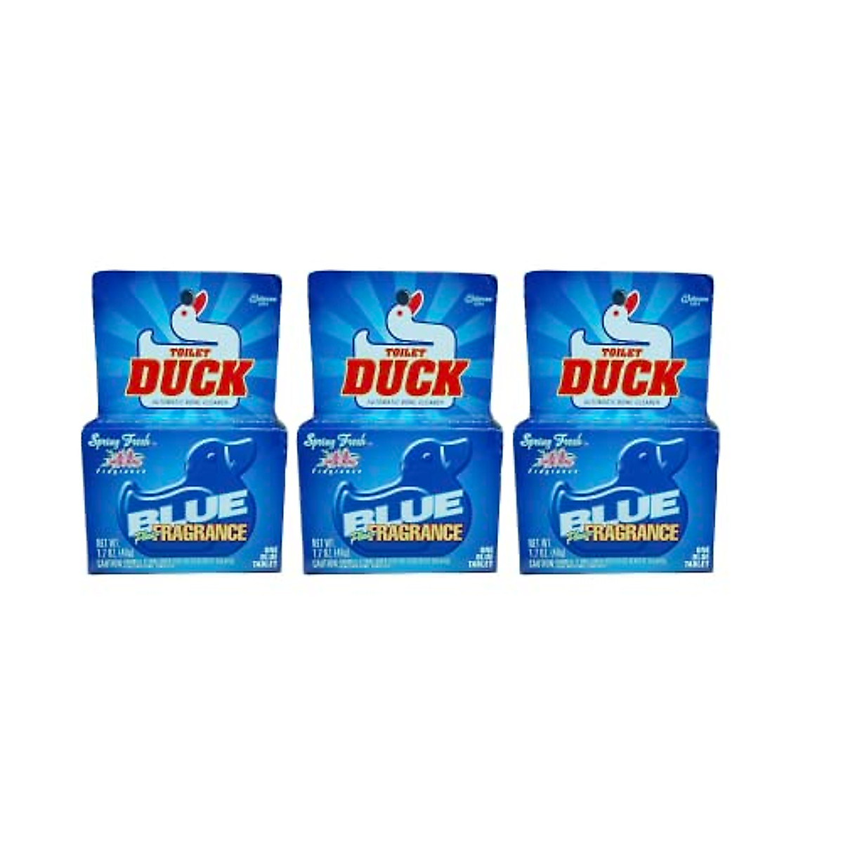 Toilet Duck Automatic Blue Single - 1.7 oz - 3 pk