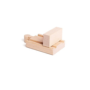 Bigjigs Rail Wooden Buffers (Pack of 6) - Other Major Wood Rail Brands are Compatible
