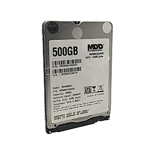 MaxDigitalData 500GB 5400RPM 64MB Cache SATA 6Gb/s 7mm 2.5in Notebook/Mobile Hard Drive (MD500GLSA6454S) - 2 Year Warranty