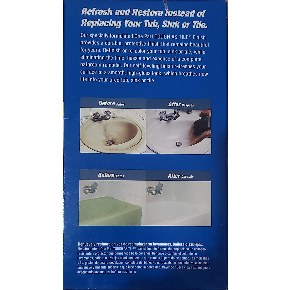 Homax Tub and Tile Refinishing Kit, White, 26 oz, Brush On, Tough as Tile Kit, 1.625 Pound, White(Pack of 1)