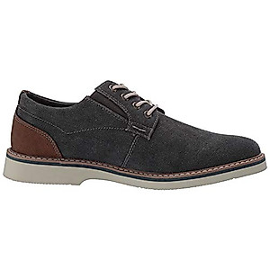 Nunn Bush Men's Barklay Canvas Plain Toe Oxford Lace Up, Gunmetal,11 W US