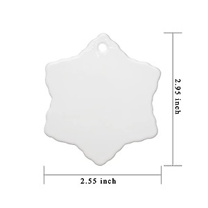 Florida Clearwater Beach Ocean Landscape Photo Ceramic Souvenirs Personalised Ceramic Ornament Double Sided Porcelain Xmas Tree Decorations Family Christmas Ceramics Keepsakes