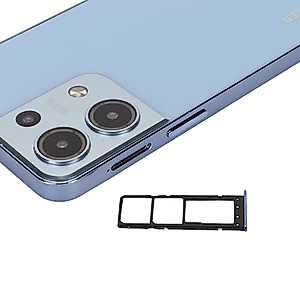 Smartphone, 6.5inch Ultra HD Screen 13 MP Camera Face Recognition Unlocked Cell Phone 4GB RAM 64GB ROM 8000mAh High Capacity Battery Triple Card Slot Mobile Phone (Blue)