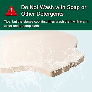 Quantfire Ceramic Plate Setter for Large Big Green Egg Accessories, Heat Deflector, Ceramic Fluted Pizza Stone for Other 18" Kamado Grill(No Elevated Feet)