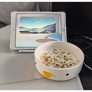 PURROOM Funny Cute Duck 6'' Salad Bowl, Handmade Glaze Chick Safety Ceramics Large Pasta Bowls, Home Family, Friend.