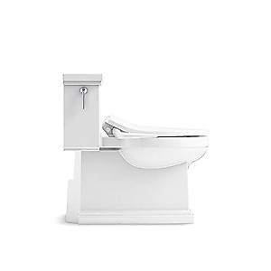 KOHLER K-5724-0 Puretide Bidet Toliet Seat, Elongated Manual Non Electric Bidet with Adjusting Spray Pressure and Position, White Quiet-Close Lid