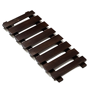 American Metalcraft GR1435 Glass Rack & Holder, Stemware Display, 35" L x 14" W, Walnut