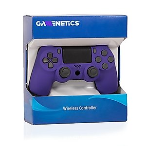 Gamenetics Compatible with Custom Purple Soft Touch Official Wireless Bluetooth Gamepad Controller PS