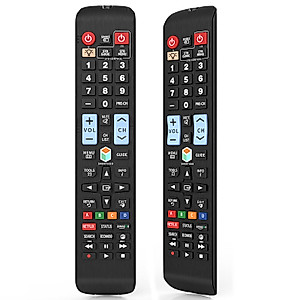Universal Remote Control for All Samsung TV Remote LCD LED QLED SUHD UHD HDTV Curved Plasma 4K 3D Smart TVs, with Buttons for Netflix, Prime Video, Smart Hub-Backlit