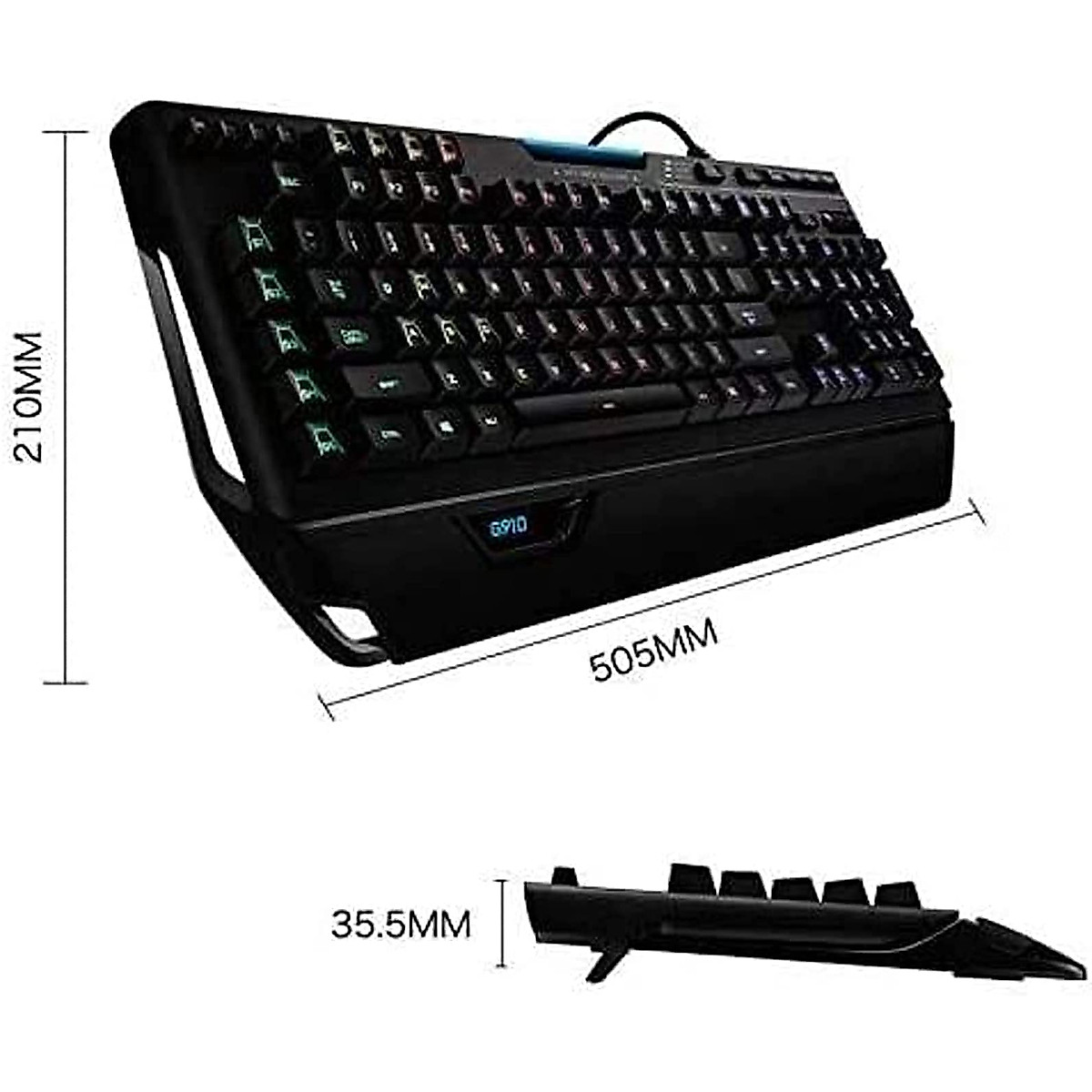 SPLD Gaming Keyboard and Mouse, Backlit USB Keyboard, Ergonomic Gaming English-Russian Keyboard
