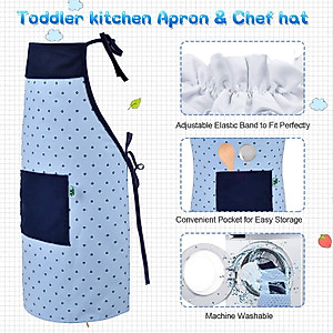 COSILY Kitchen Pretend Play Toys, Kids Cooking and Baking Set with Stainless Steel Cookware Pots and Pans Set, Cooking Utensils, Apron & Chef Hat, Cupcake Moulds, Cutting Vegetables for Boys and Girls