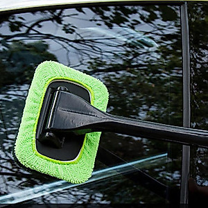 Ultra Clean Windshield and Screen Cleaner, Microfiber Car Window Cleaning Tool, Super Absorbent, Easy to Clean, Washable, and Dryer Safe, Reusable Cloth Pad for Auto Interior and Exterior Glass