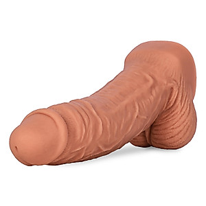 13 inch Realistic Huge Thick Dildo, 3.27″ Diameter Silicone Extra Large Dildos with Realistic Veins & Full Shaped Balls for Anal Play, Huge Dildos Fake Penis Adult Sex Toy for Couple Men Women Gay