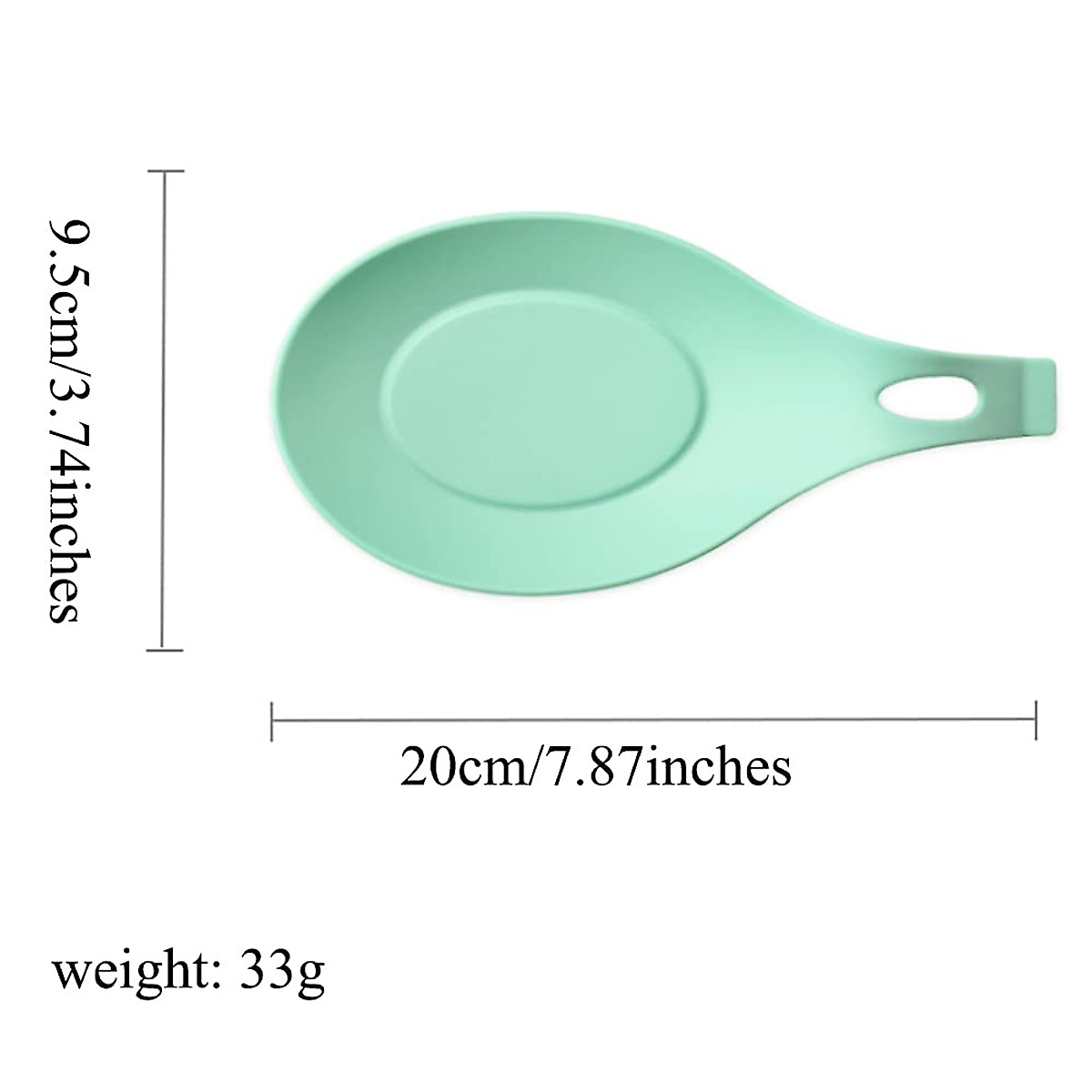 Silicone Spoon Rest Heat Resistant Teabag Tidy Holder Food Grade Cooking Utensil Dish for Cooking Ladle Gray (Gray)